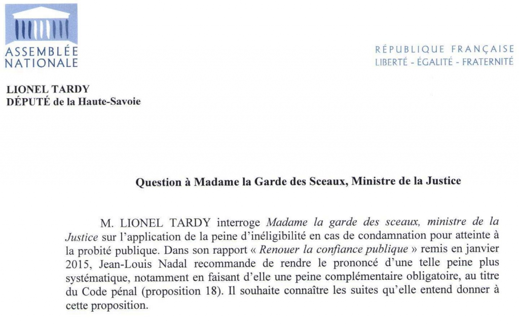 justice - Lionel TARDY